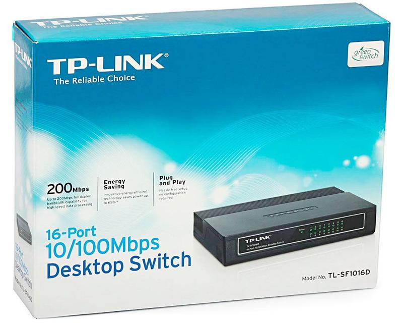 Switch TP-LINK 16 Portas TL-SF1016D 10/100MBPS - TPL0020 - Switch ...