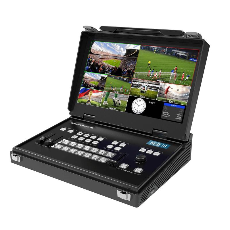 Switcher com Monitor Portátil NeoiD Estúdio 6+ SDI/HDMI Streaming USB ...