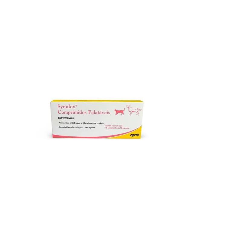 Synulox 50mg 10 Comprimidos - Zoetis - Farmácia Pet - Magazine Luiza