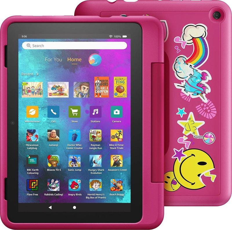 Tablet Amazon Fire Hd 8 Kids Pro 2+32Gb Wifi (12A Geração) + Capa De ...
