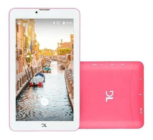 Tablet dl Mobi Tab Rosa com Tela de 7, 8GB, Dual Chip, Função ...