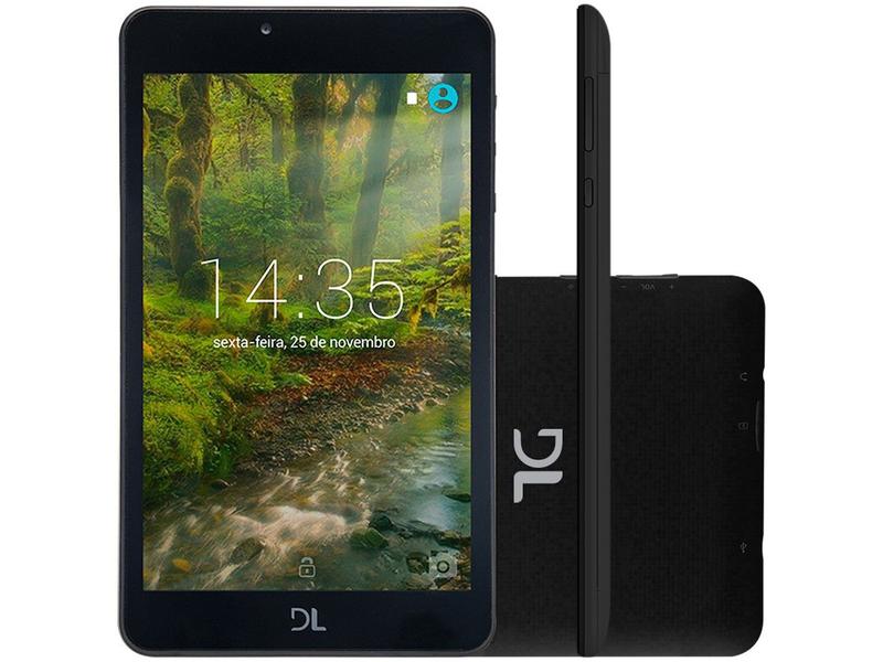 Tablet DL Office Tab Plus com Capa 8GB 7” - Wi-Fi Android Quad-Core com ...