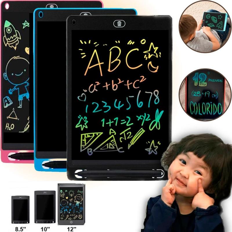 Tablet Infantil Lousa Mágica Colorida 12 Polegadas Desenhar - SHOPBR ...