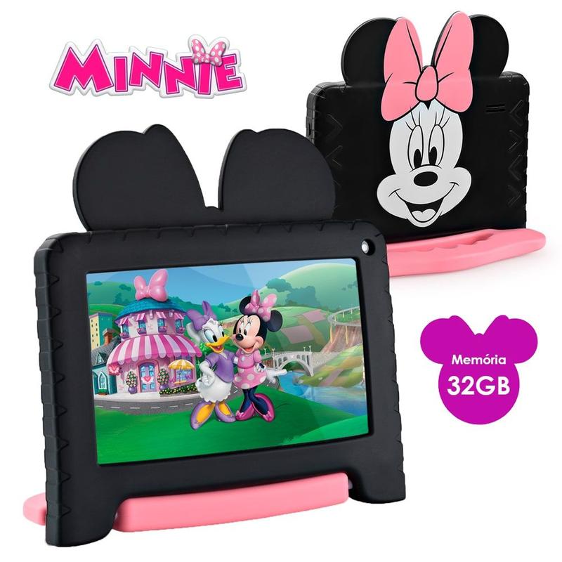 Tablet Infantil Multilaser NB396 Disney Minnie (Mickey Mouse) 32GB Rosa ...