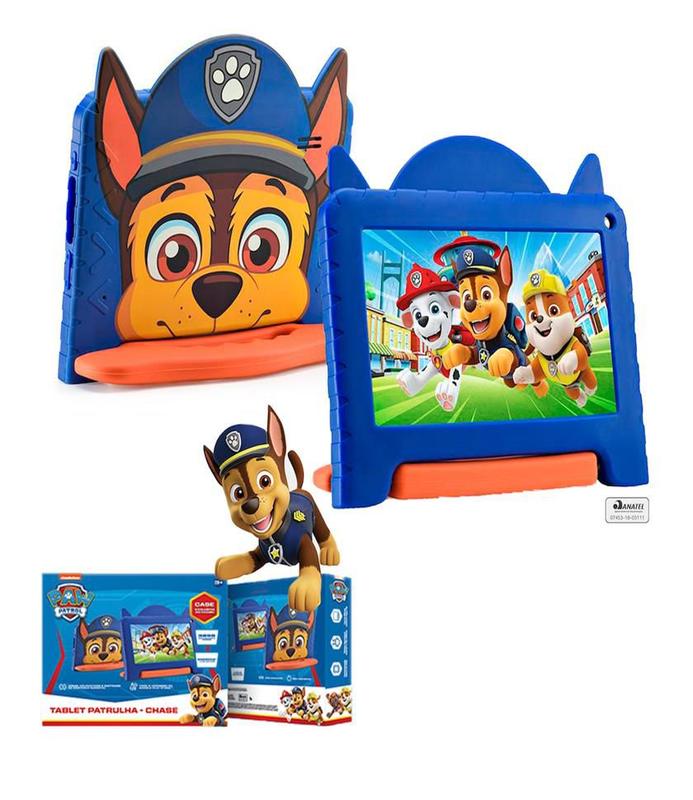 Tablet infantil Tela 7" 32GB Case da Patrulha Canina Chase Android 11 ...