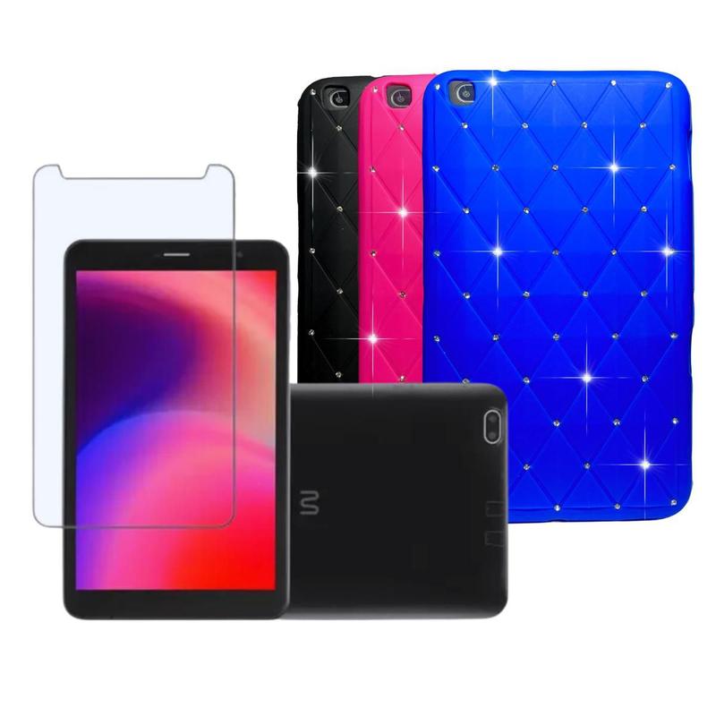 Tablet para estudo Função Celular M8 WIFI 4G 32GB + kit proteção 8 ...