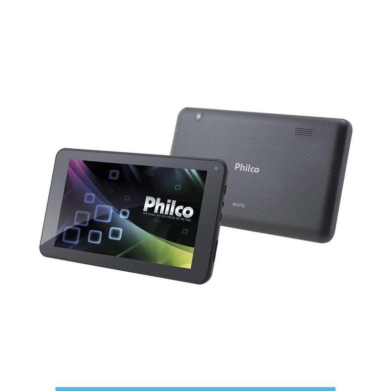 Tablet Philco PH7OB preto tela 7 Quad Core - Tablet Philco - Magazine Luiza