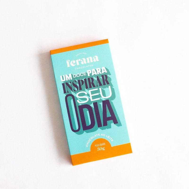 Tablete Ao Leite Um Doce Pra Inspirar Seu Dia 50G - Ferana Chocolates ...