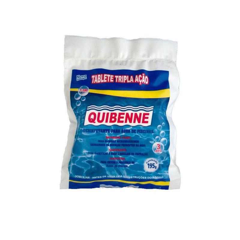 Tablete Cloro Quibenne 3x1 200g Elimina Bactérias - Cloro para Piscina ...