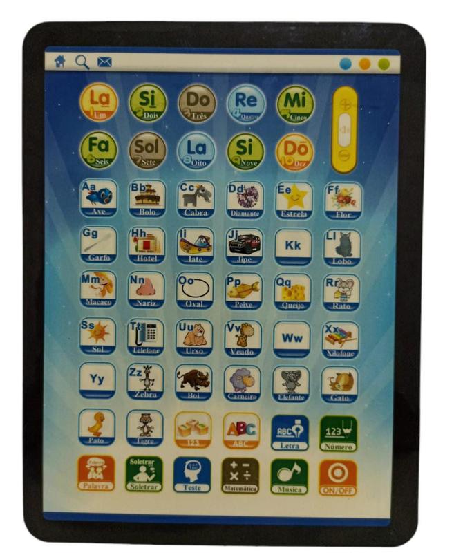 Tablete Didático Educativo Infantil Crianças Fala Português. - Fun Game ...
