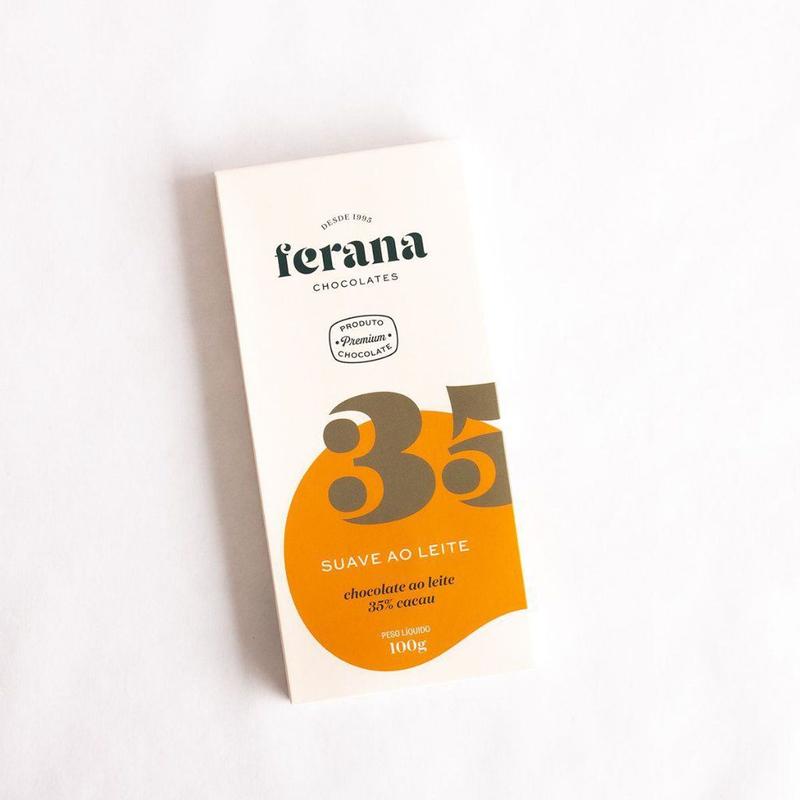 Tablete Teores De Cacau Chocolate Suave Ao Leite 100g - Ferana ...