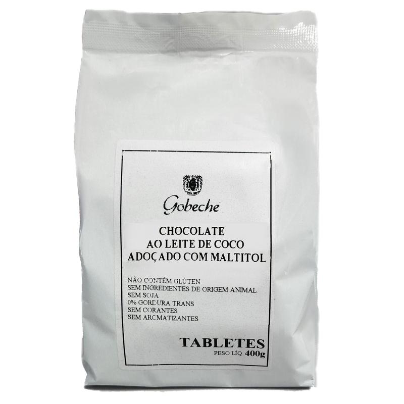 Tabletes Chocolate Ao Leite de Coco Gobeche - Adoçado com Maltitol ...