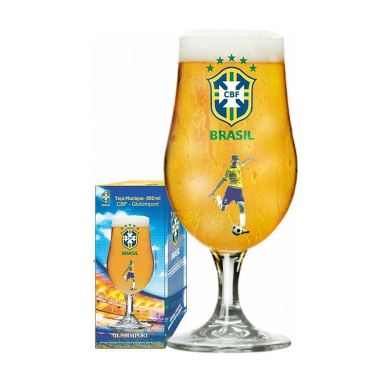 Taça Cerveja Jogador Brasil Hexa Copa Do Mundo 2022 380ml - Globimport ...