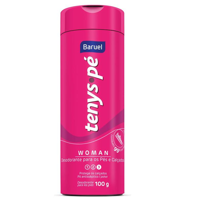 Talco em Pó Woman Tenys Pé 100g - Desodorante para Pés - Magazine Luiza