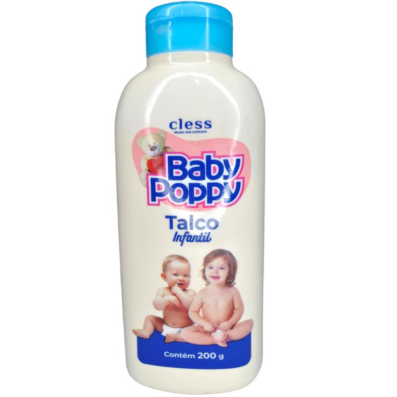 Talco infantil para pele delicada baby poppy 200g - Talco para Bebê ...