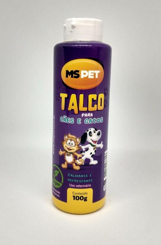 Talco para cães e gatos Ms Pet 100g - Outros Pet Shop - Magazine Luiza