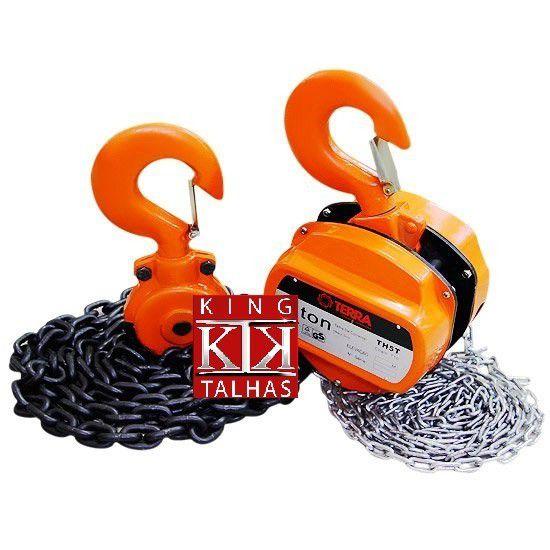 Talha manual 1 ton e 5 metros de corrente - terra - Talha - Magazine Luiza