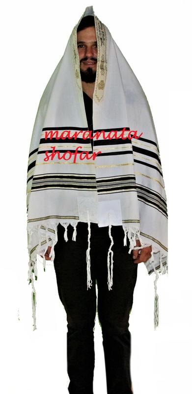 Talit Preto Com Dourado (grande) - Importado De Israel - jerusalém ...