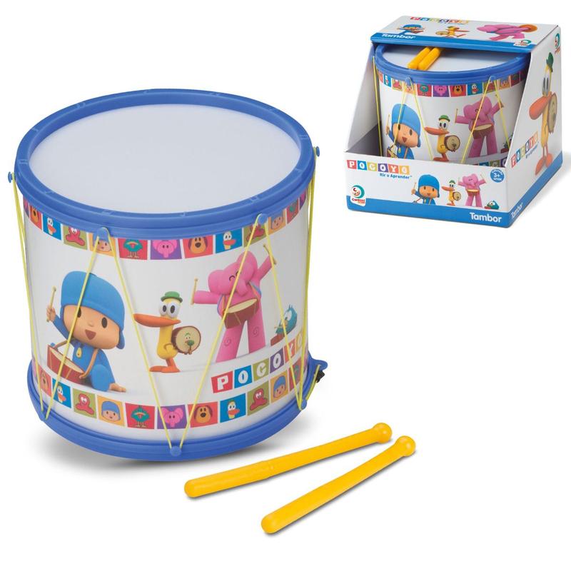 Tambor Pocoyo Didático Musical Infantil Original Cardoso - Bateria ...