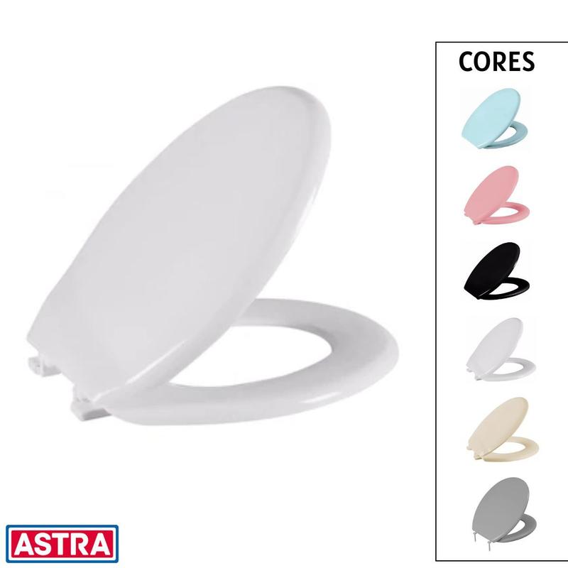 Tampa Assento Vaso Sanitário Oval Universal Todas as Cores Astra ...