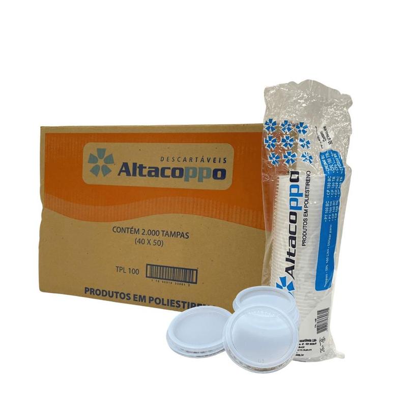 Tampa para Pote 100ml Altacoppo transparente com 2.000 unidades - Pote - Magazine Luiza