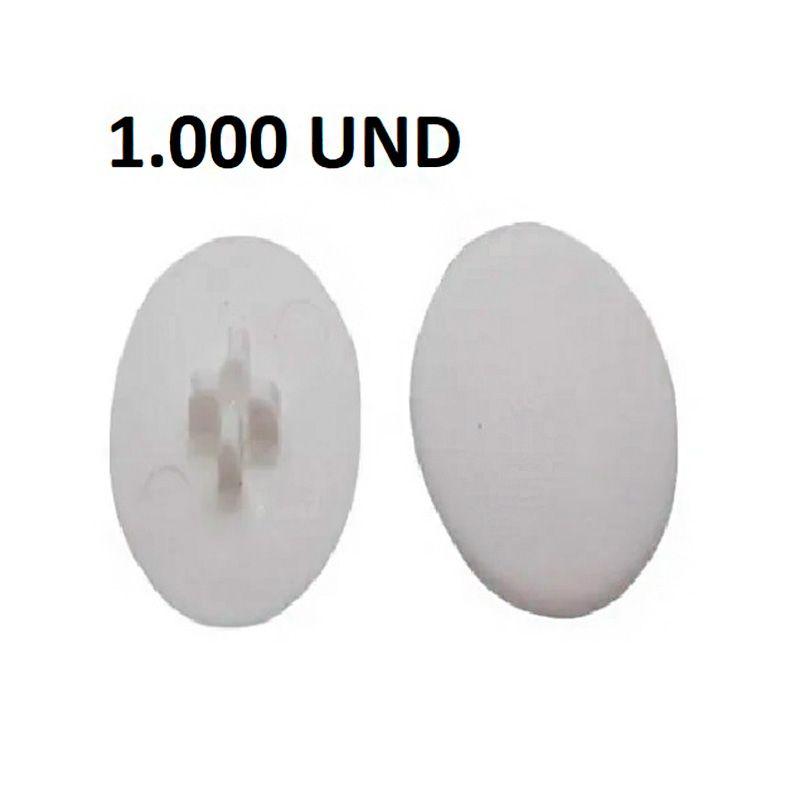 Tampa Plastica De Encaixe Rastex Com Pino 6 Mm Branca (Kit Com 1.000 Un ...