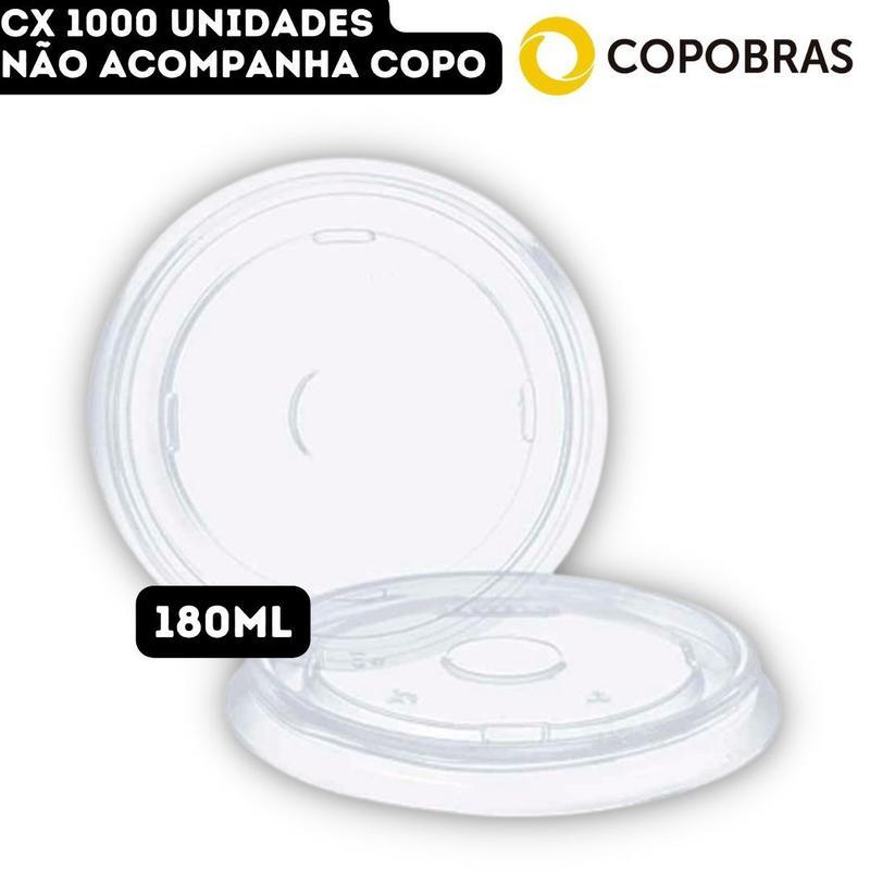 Tampa TCT-180PP para Copo Térmico Isopor Translúcida Copobras - 180ml ...