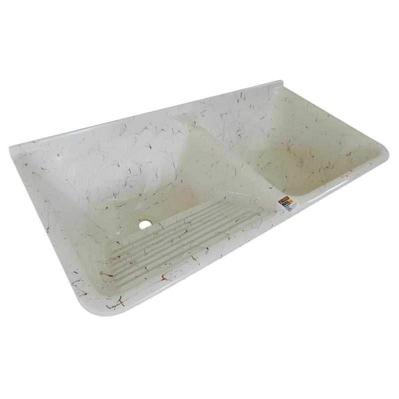 Tanque de Alvenaria Eco Duplo 100x53 Cm 48l Branco Corso - Irmaos Corso ...