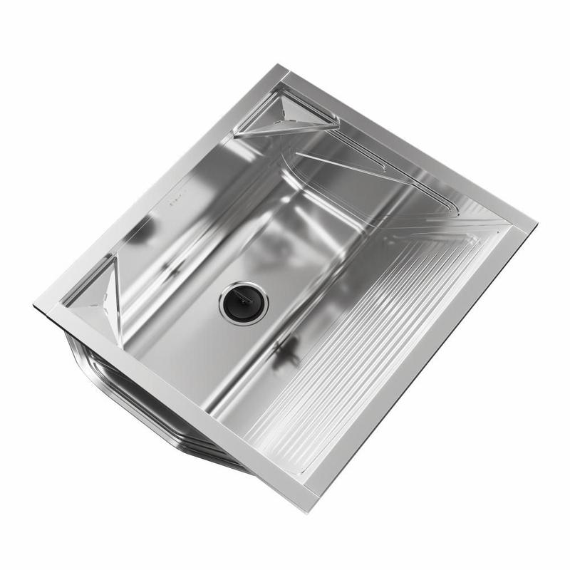 Tanque De Embutir Inox Polido GhelPlus 500 48L 608X536X265Mm - Tanque ...