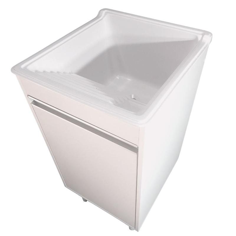Tanque Para Lavar Roupa De Fibra 25L Com Gabinete em MDF - EJV Shoop ...