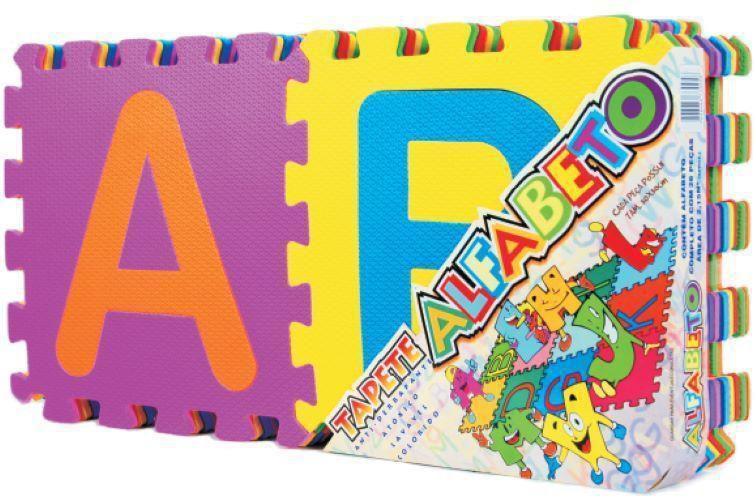 Tapete Alfabeto Sensorial Com 26 Peças - Mingone - Tapete Infantil ...