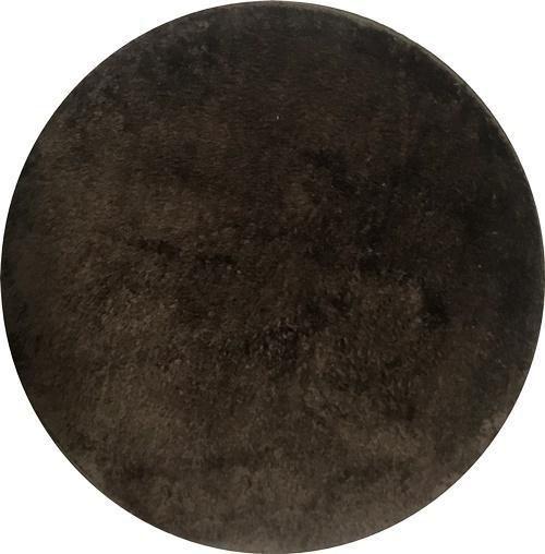 Tapete Apolo 150 Redondo Chocolate - Prata Textil - Tapete - Magazine Luiza