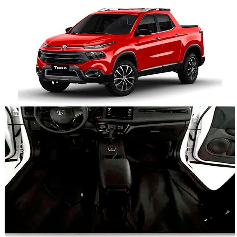 Tapete Capa De Assoalho Fiat Toro 2016 A 2022 Vinil - MANOS CAPAS E ...