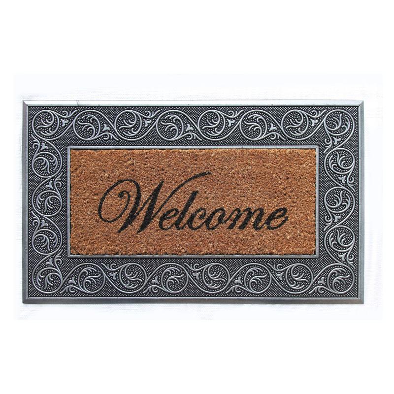 Tapete Capacho Fibra de Coco Borracha Welcome 2021 40 x 60 - COCOTUFT ...