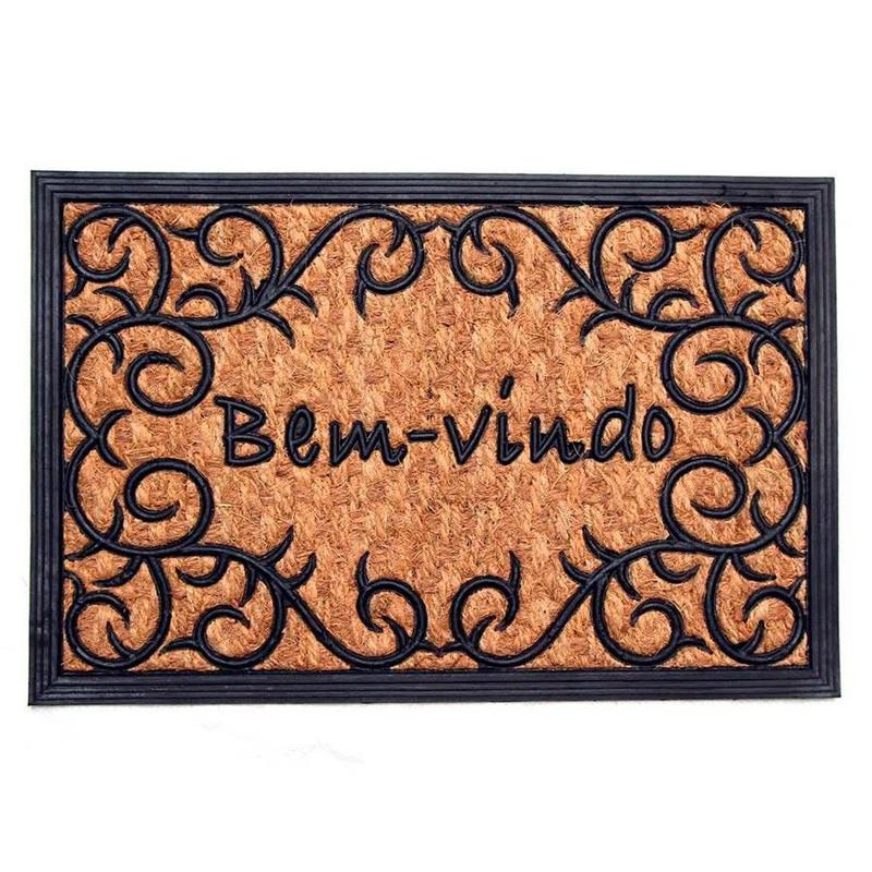 Tapete Capacho Panamá Hudson Fibra Coco/Borracha Bem Vindo - Hudson ...