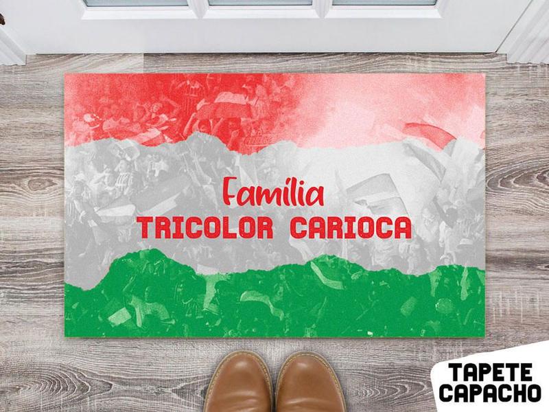 Tapete Capacho Personalizado Divertido Futebol Clubes Lar de Tricolor ...