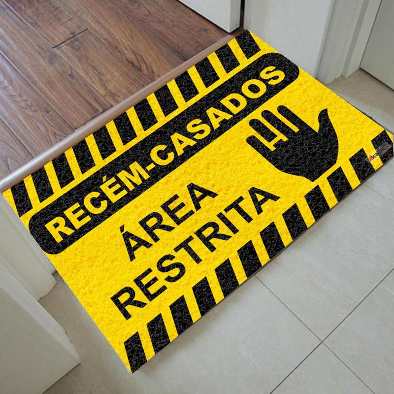 Tapete Capacho Personalizado - Recém casados - Kapart - Capacho ...