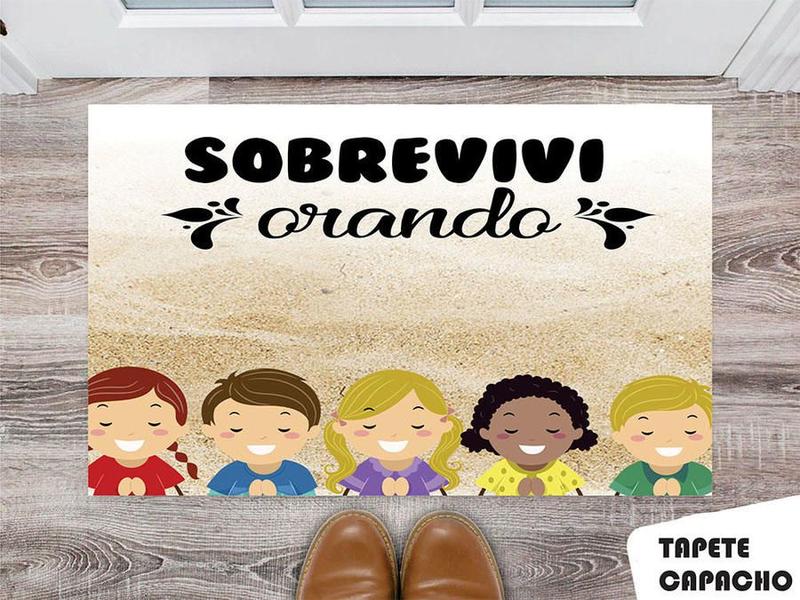 Tapete Capacho Personalizado Sobrevivi Orando - Criative Gifts ...