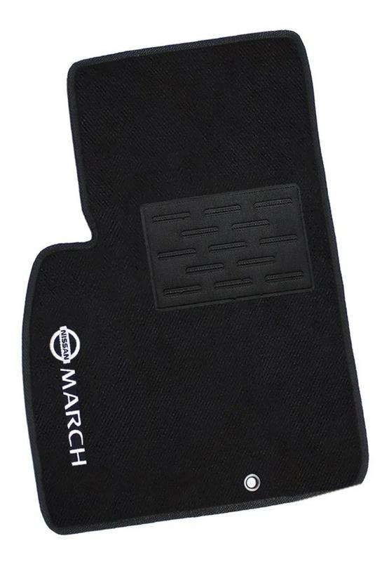Tapete carpete preto Nissan March - Linha classic 6mm - FN - Outros ...