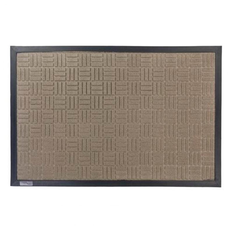 Tapete De Entrada Fenice Bella Casa 69X39Cm Bege Liso - Capacho ...