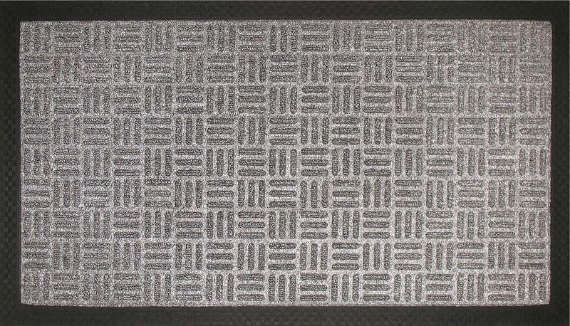 Tapete de Entrada Fenice Colorful BellaCasa 69X39 cm Cinza Mesclado ...