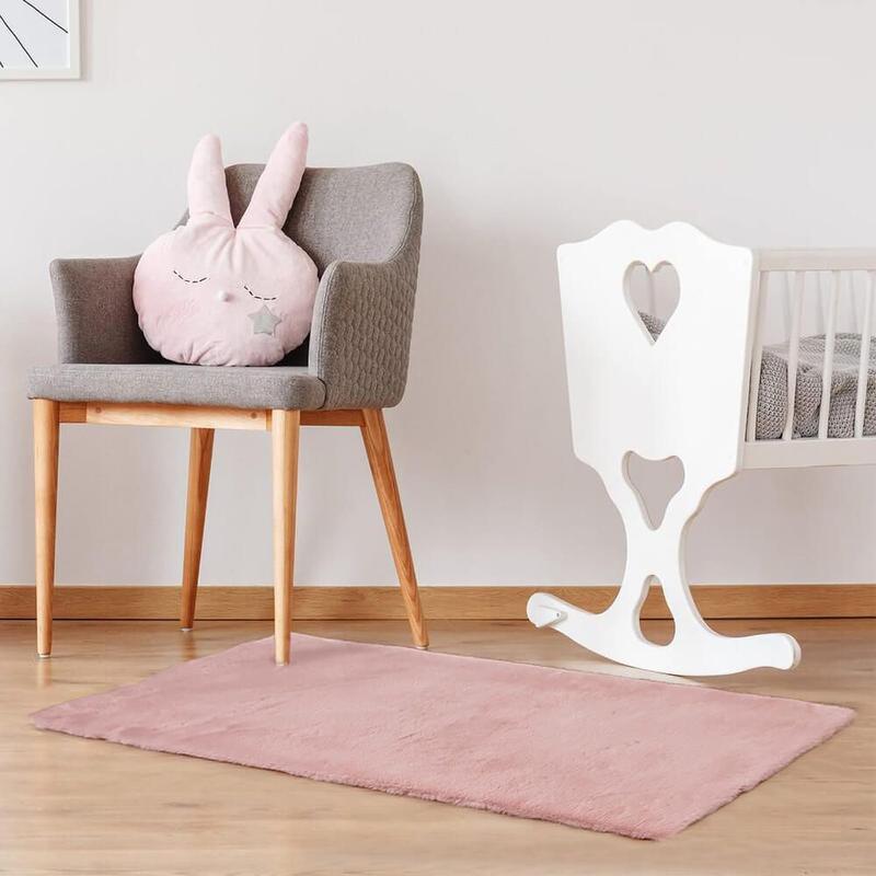 Tapete Donna Laço Pele de Coelho Touch 100x50 cm - Tapete - Magazine Luiza