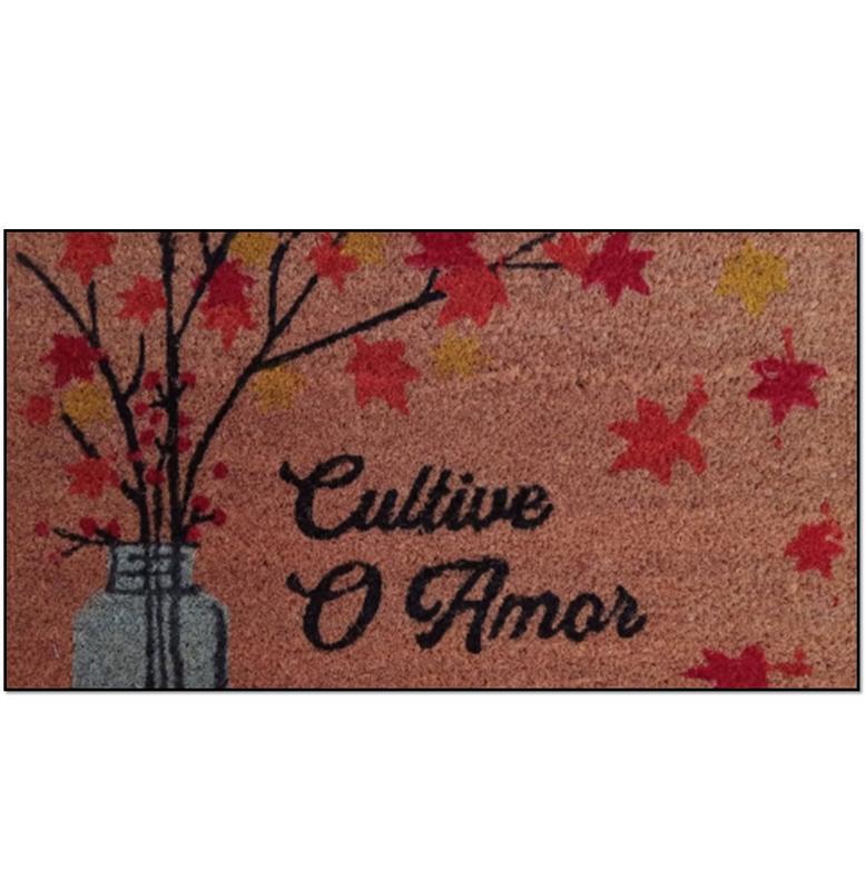 Tapete Fibra De Coco Com Frase - Abelhinha Presentes - Tapete ...