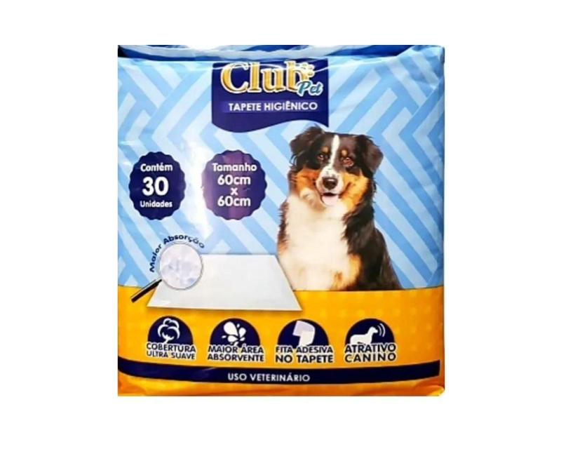 Tapete Higiênico Club Pet 30 Unid. 60X60Cm - Ipet - Tapetes Higiênicos ...