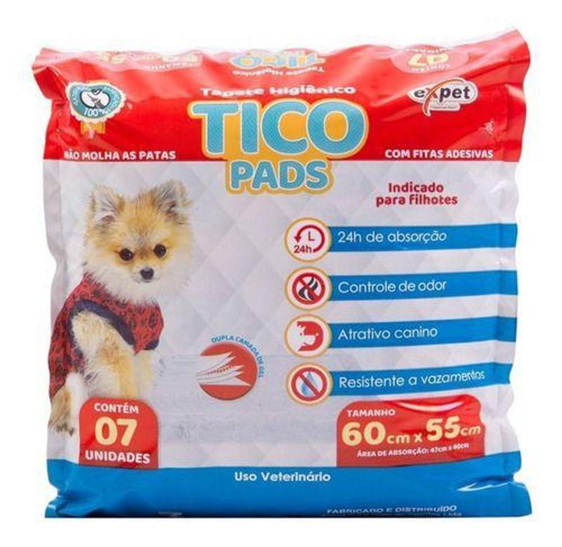 Tapete Higienico Tico Pads 7 Unidades - Tapetes Higiênicos - Magazine Luiza