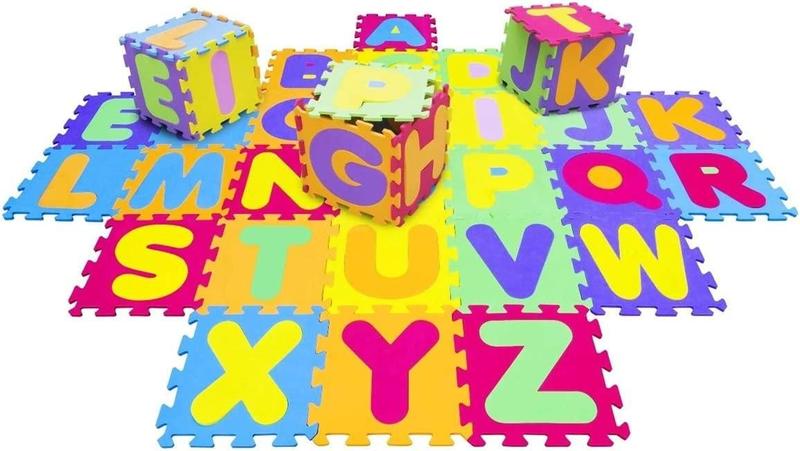 Tapete Infantil Tatame, Educativo, Alfabeto, EVA, 26 Peças 5mm - Evamax ...
