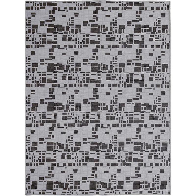 Tapete Para Sala Facile Cinza Quadros 1,50x2,00 São Carlos - Tapetes ...