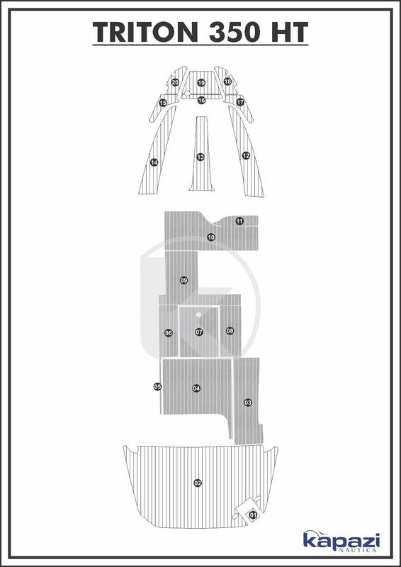 Tapete PVC Thermo Deck Classic para Triton 350 HT - Cockpit - Kapazi ...