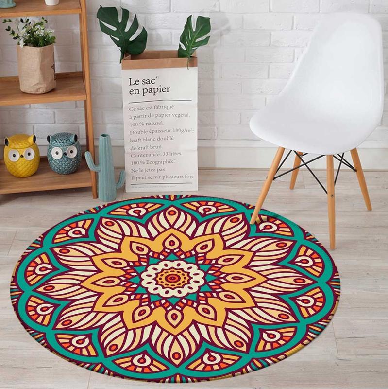 Tapete Redondo Wevans Mandala Flower Color - Love Decor - Tapete para ...