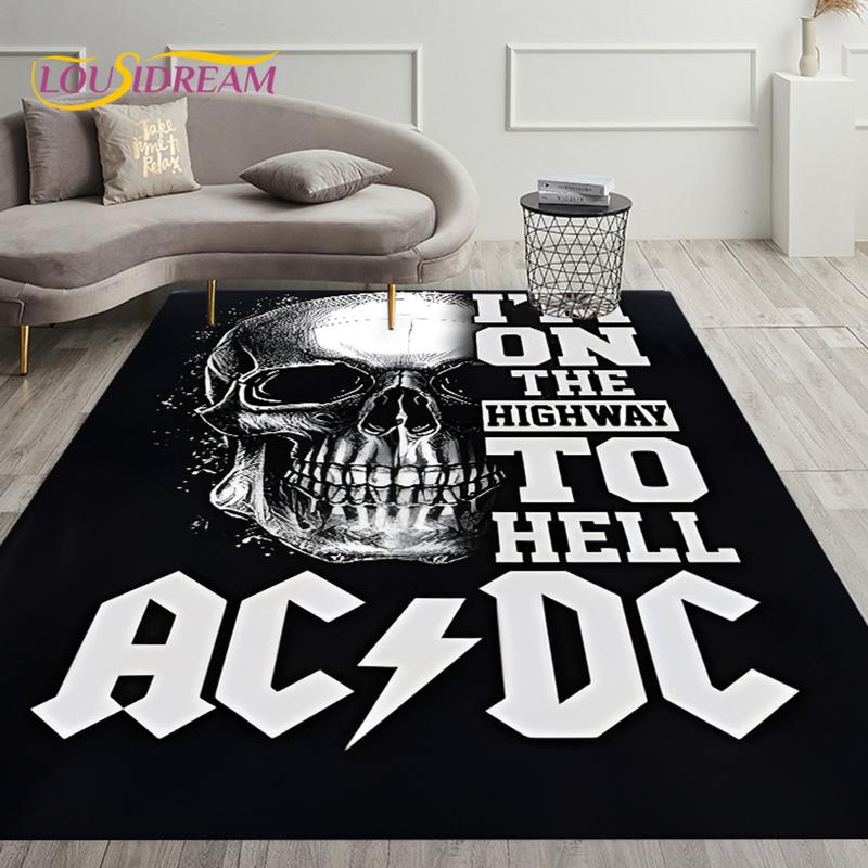 Tapete temático rockandroll acdc high way to hell - Yasin Home Textiles ...